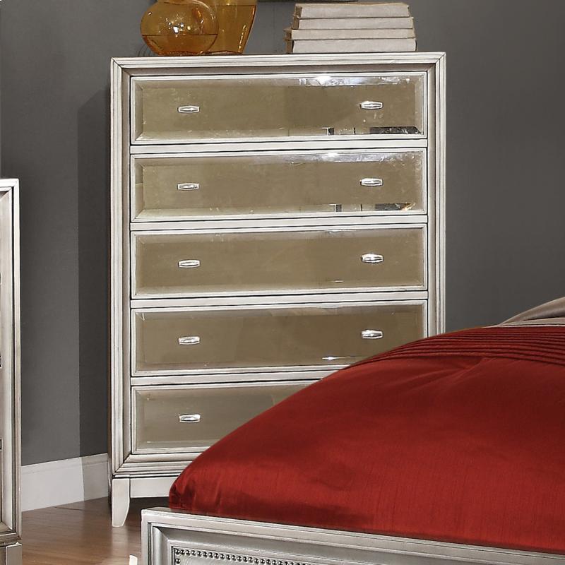 STA-107 Mirrored Chest - Furtado Furniture